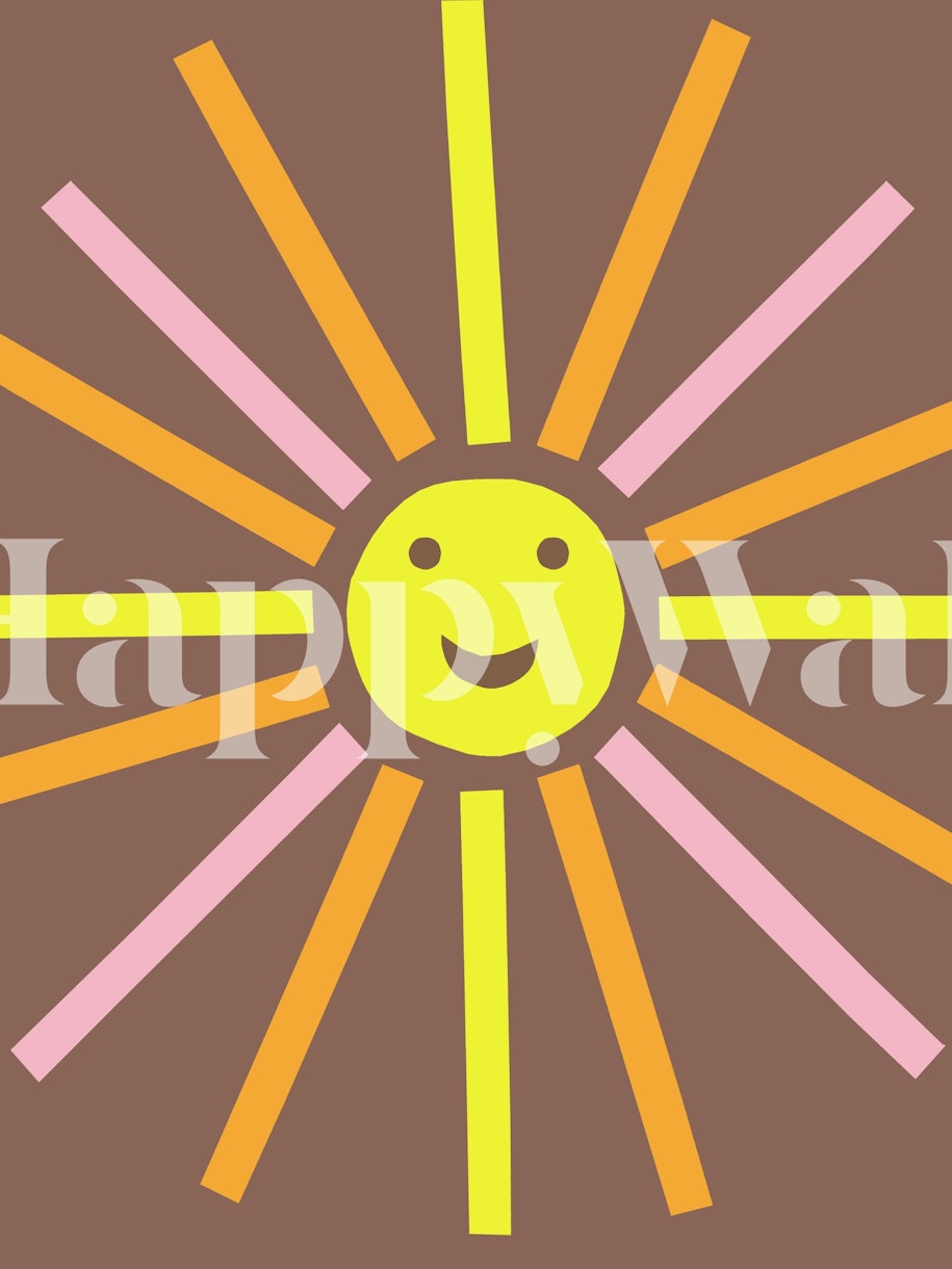 Retro Sun Glam 1 Wallpaper - Happywall
