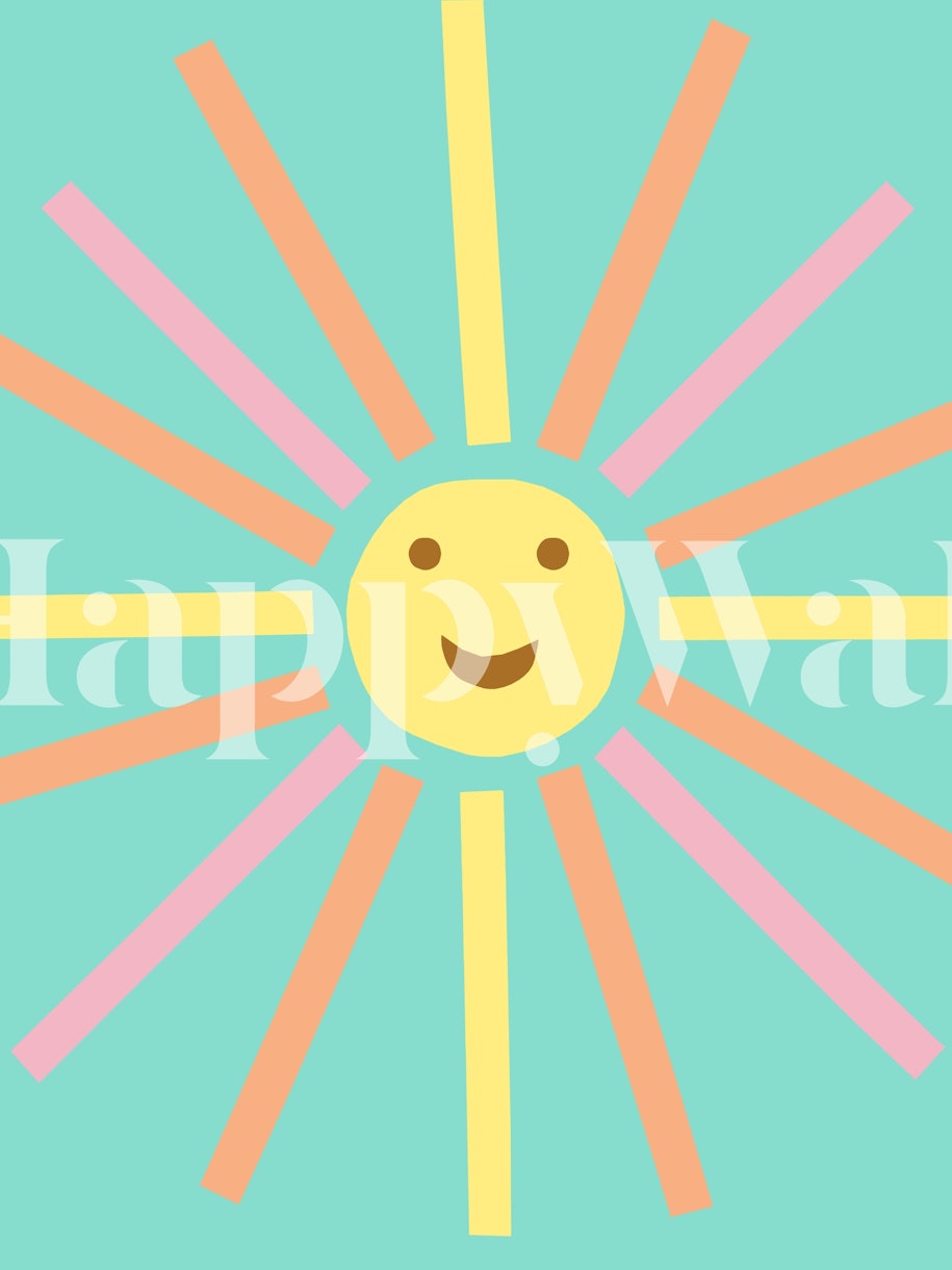 Retro Sun Glam 2 Wallpaper | Happywall