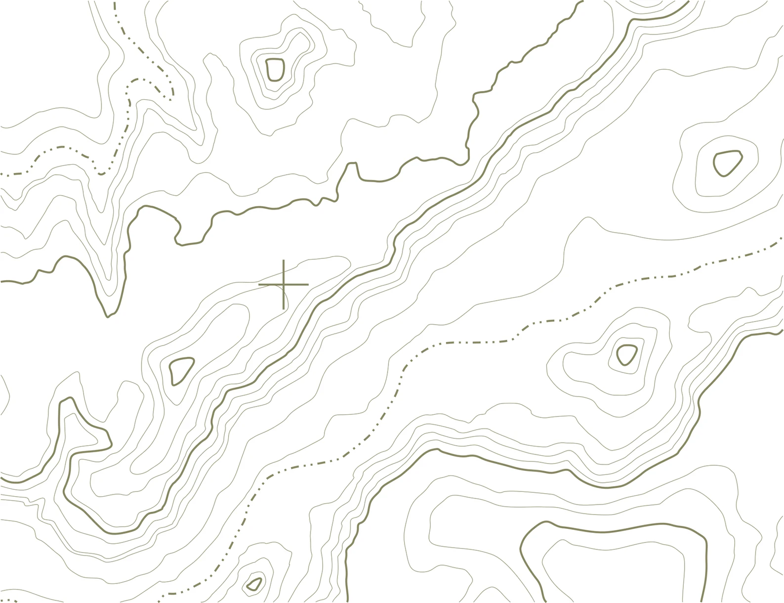 Green topographical map wallpaper | Happywall
