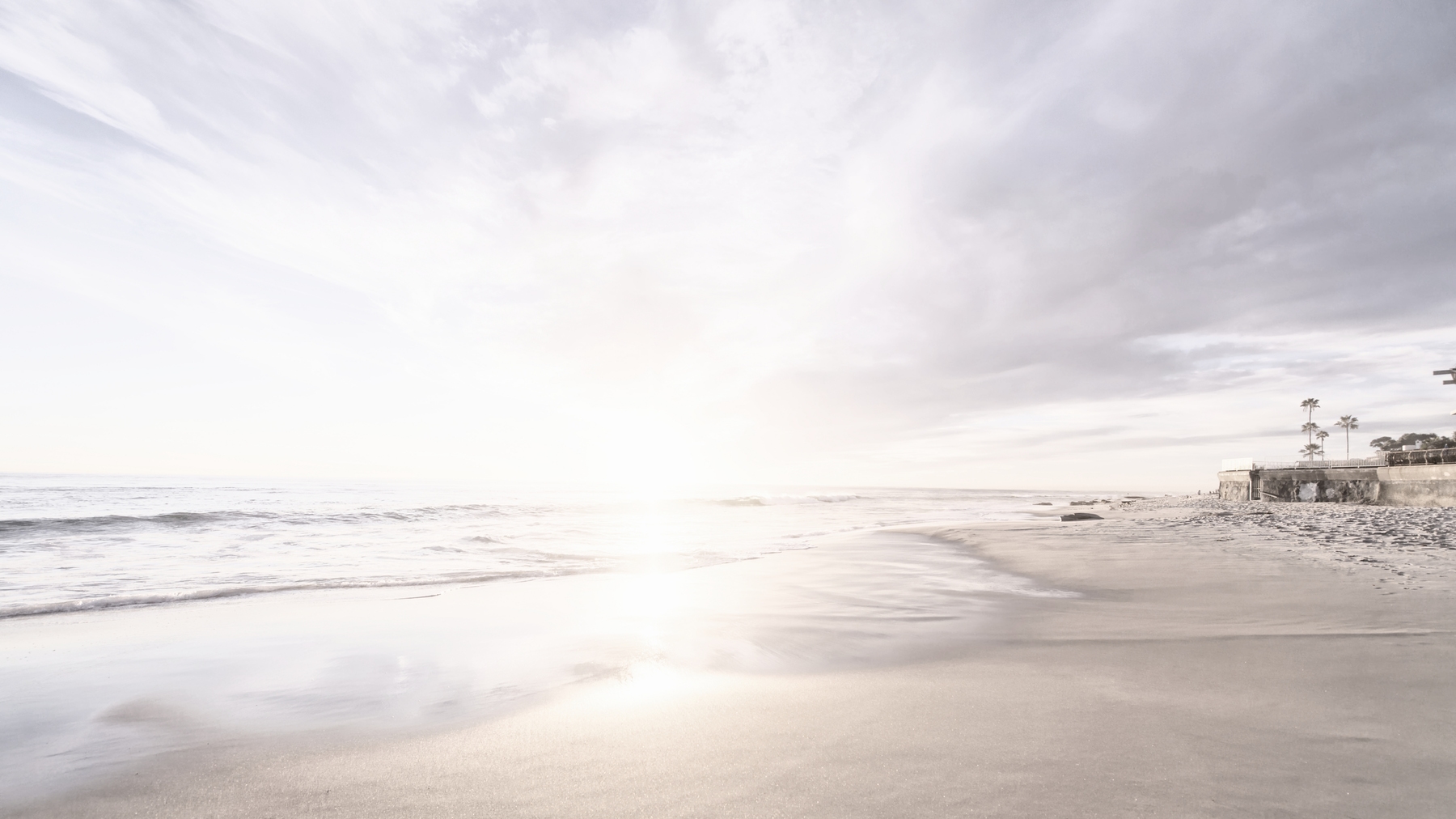 Soft Tones Beach Clouds Wallpaper - Buy Online | Happywall