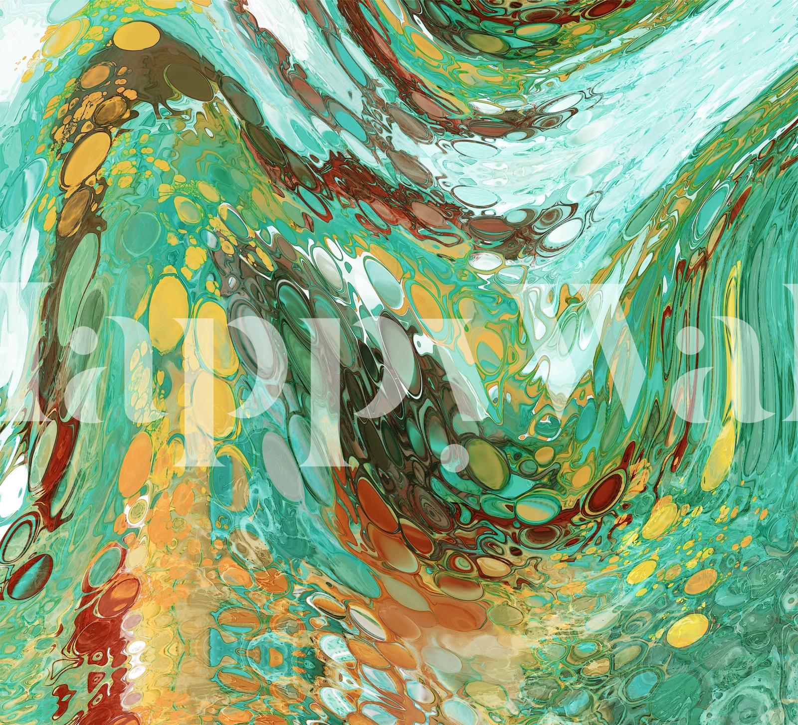 A Huge Wave of Paint Wallpaper | Happywall