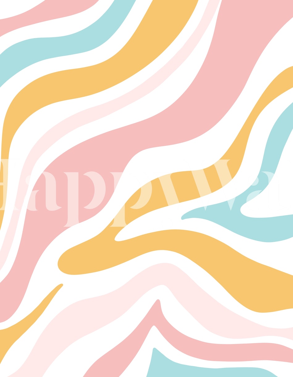 Retro Swirl Glam 1 Wallpaper | Happywall
