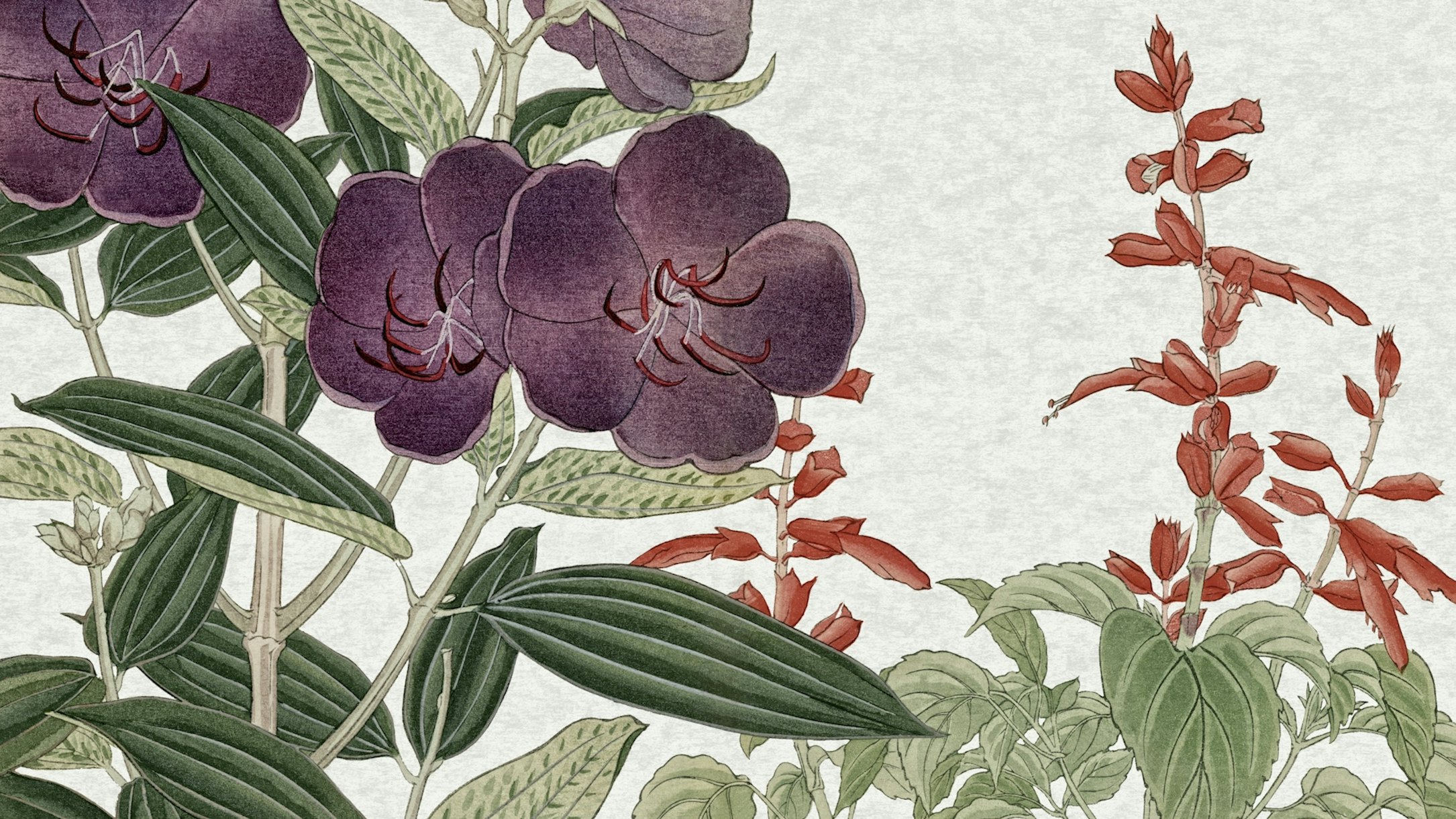 Antique Scandi Floral Wallpaper - Scandinavian Style | Happywall