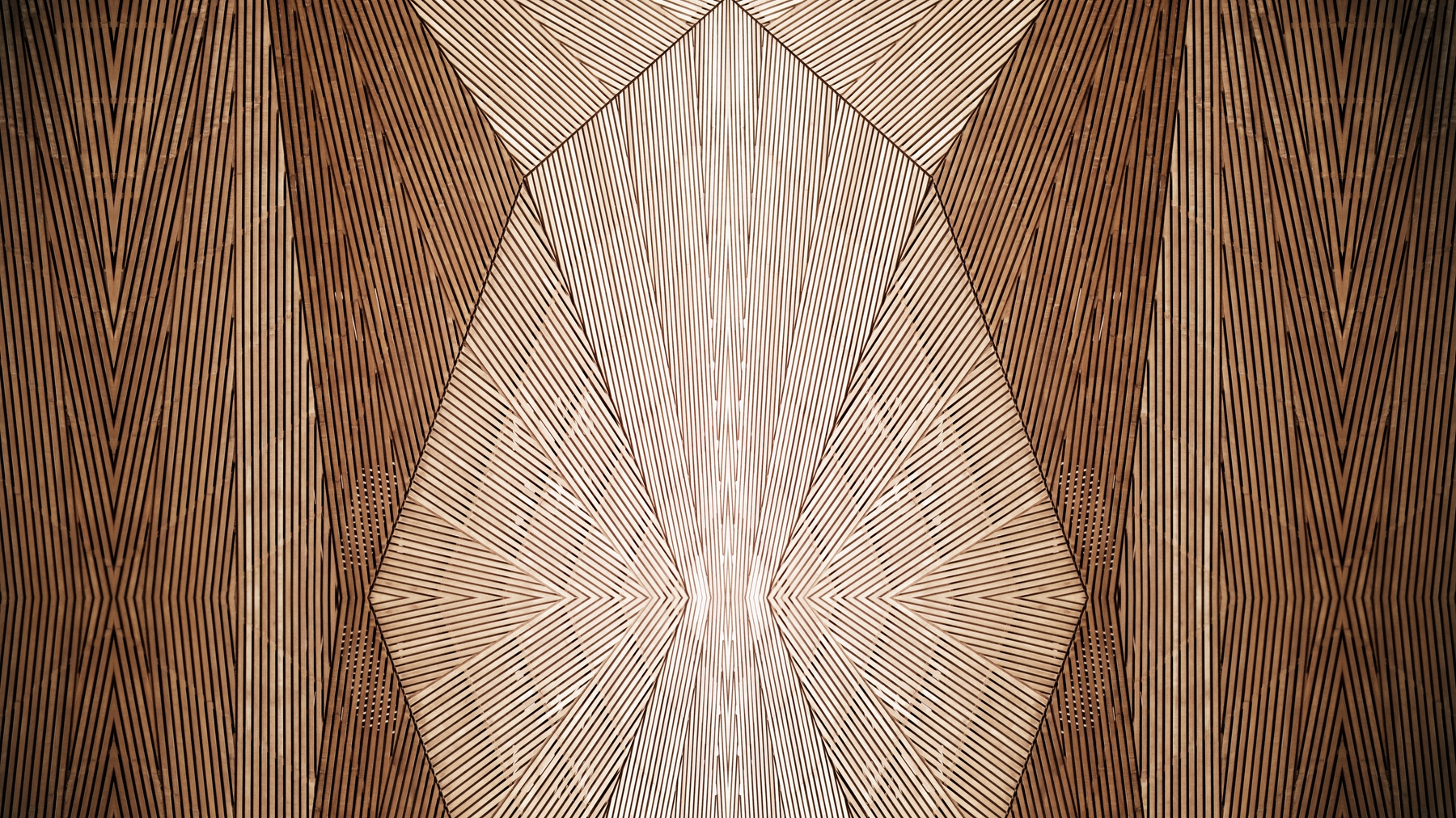 Japanese Geometry Wood Wallpaper - Buy Online | Happywall