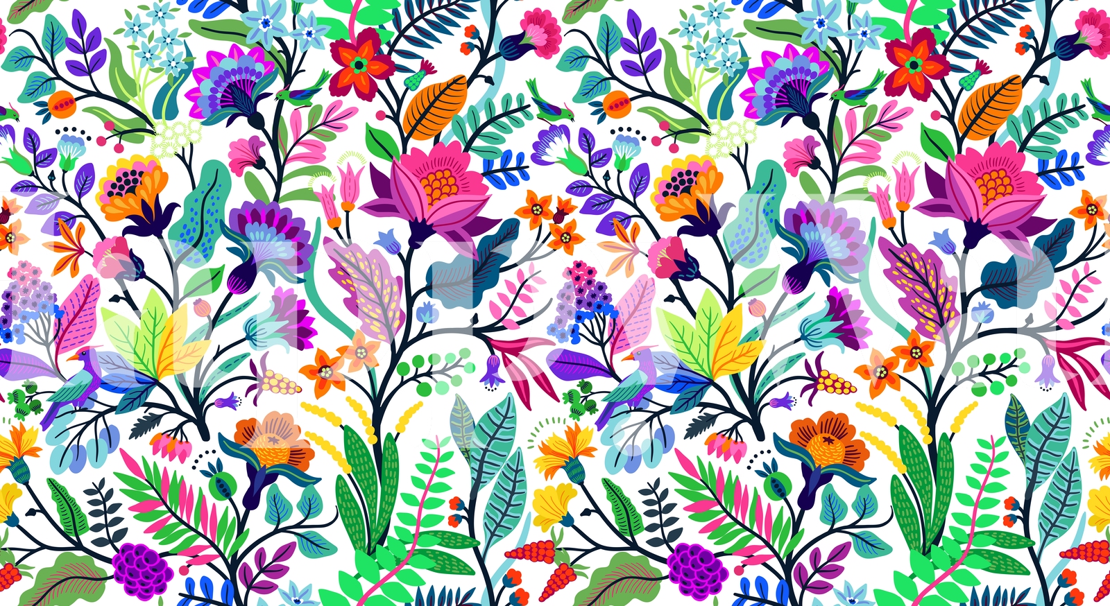 Flower Explosion Wallpaper - Buy Online | Happywall