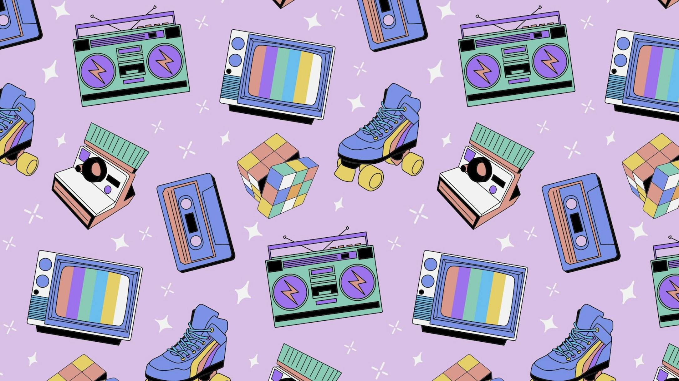 90s Kid Wallpaper - Nostalgic Retro Design | Happywall