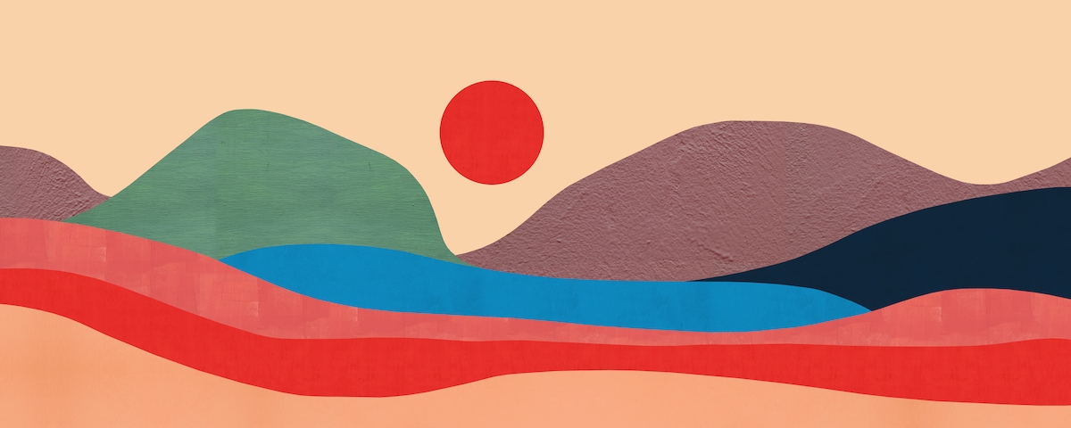 Colorful Abstract Landscape Wallpaper