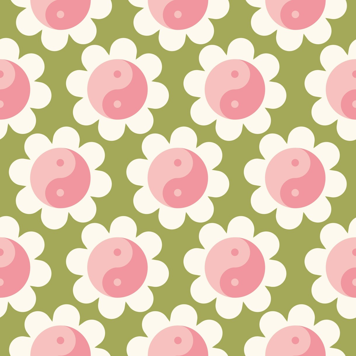 Flowers Balance Pattern Wallpaper - Buy Online | Happywall