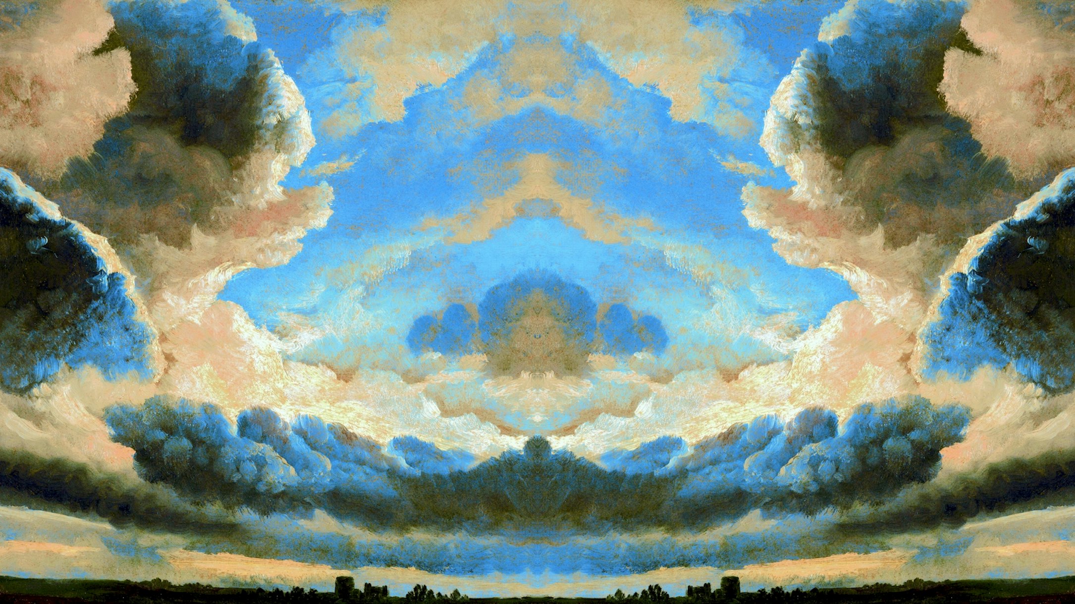 Renaissance Clouds Wallpaper - Buy Online at Happywall