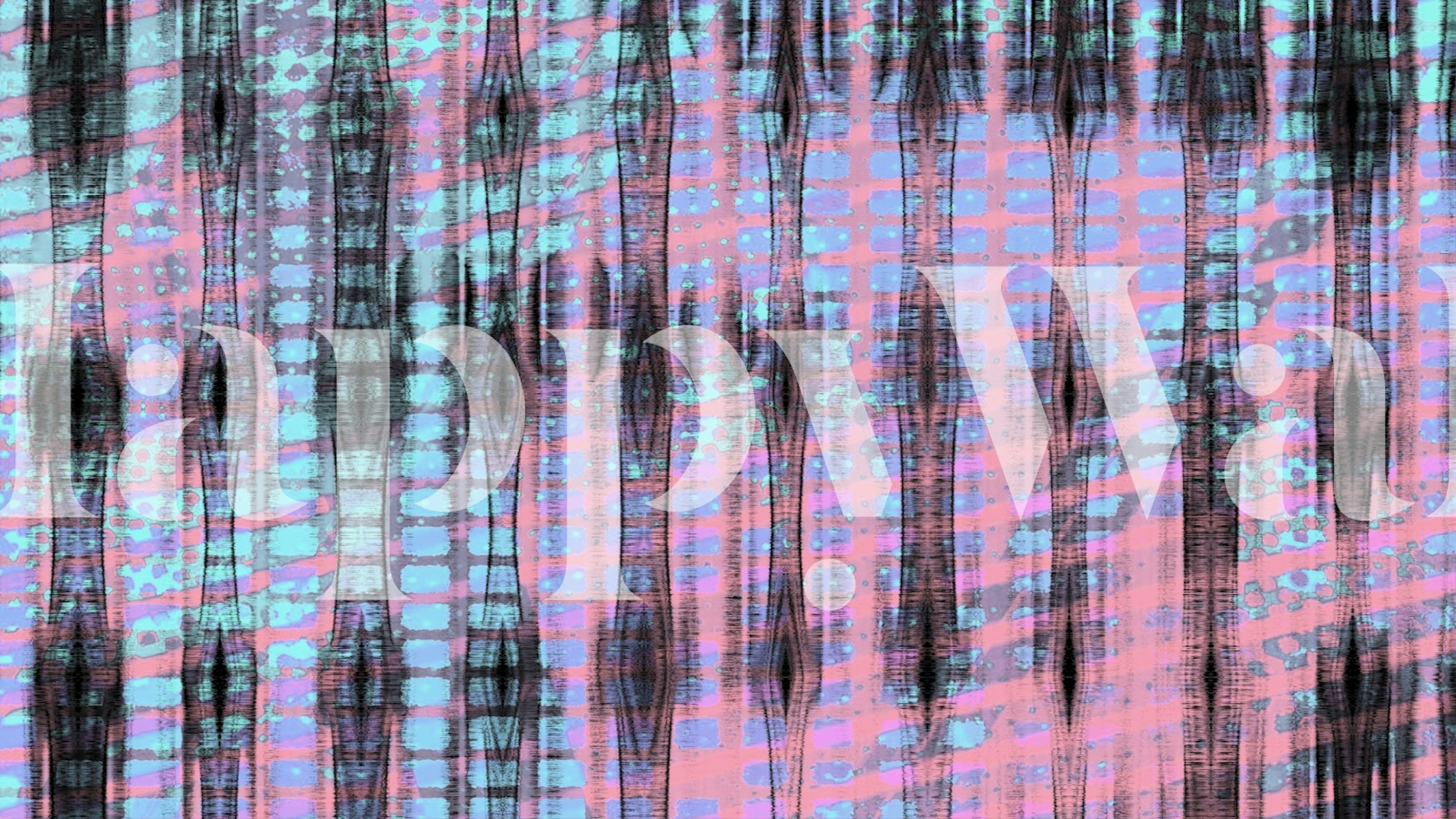 Colorful Retro Watercolor Grid Wallpaper