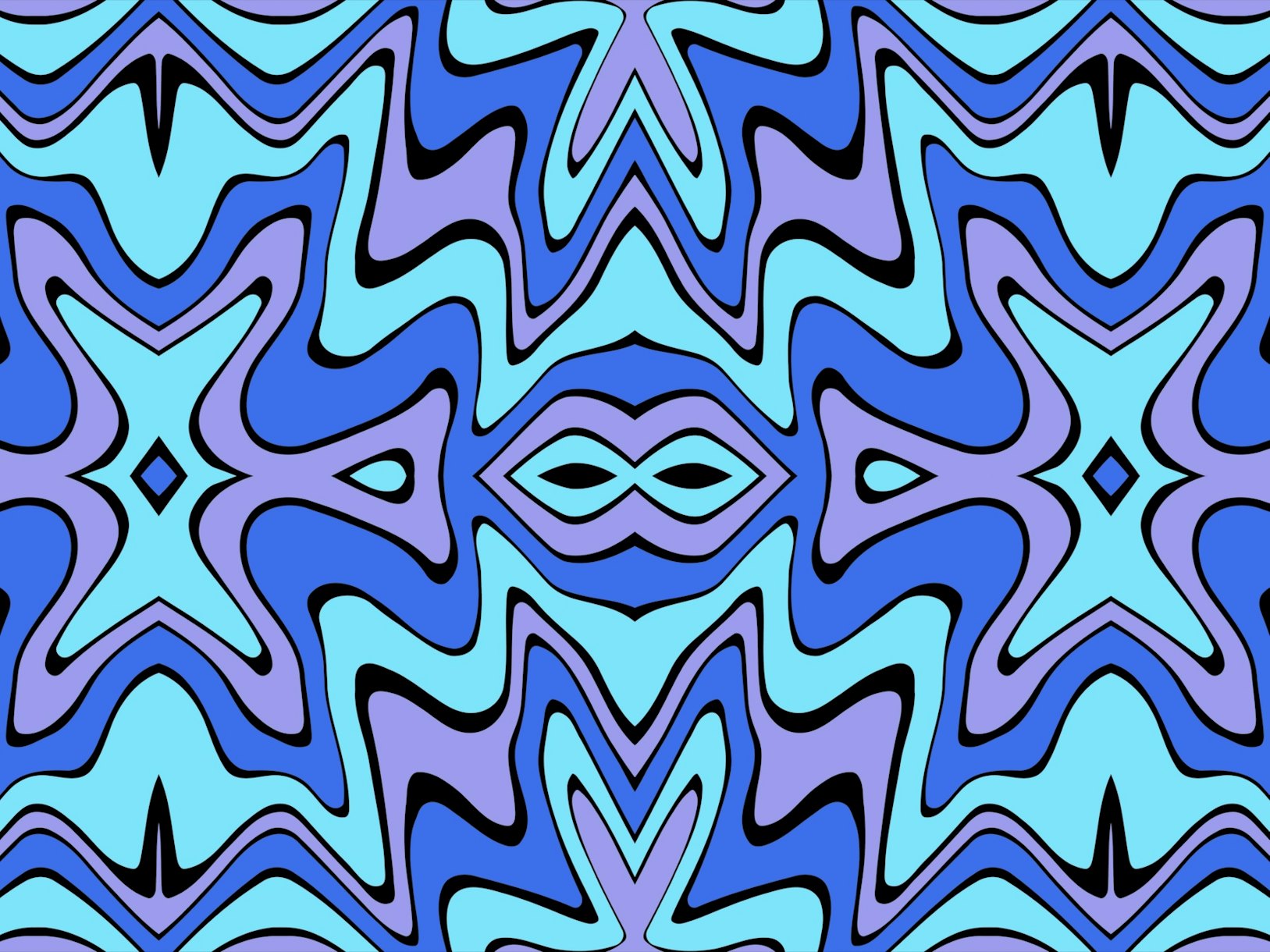 Retro Swirls wallpaper - Happywall