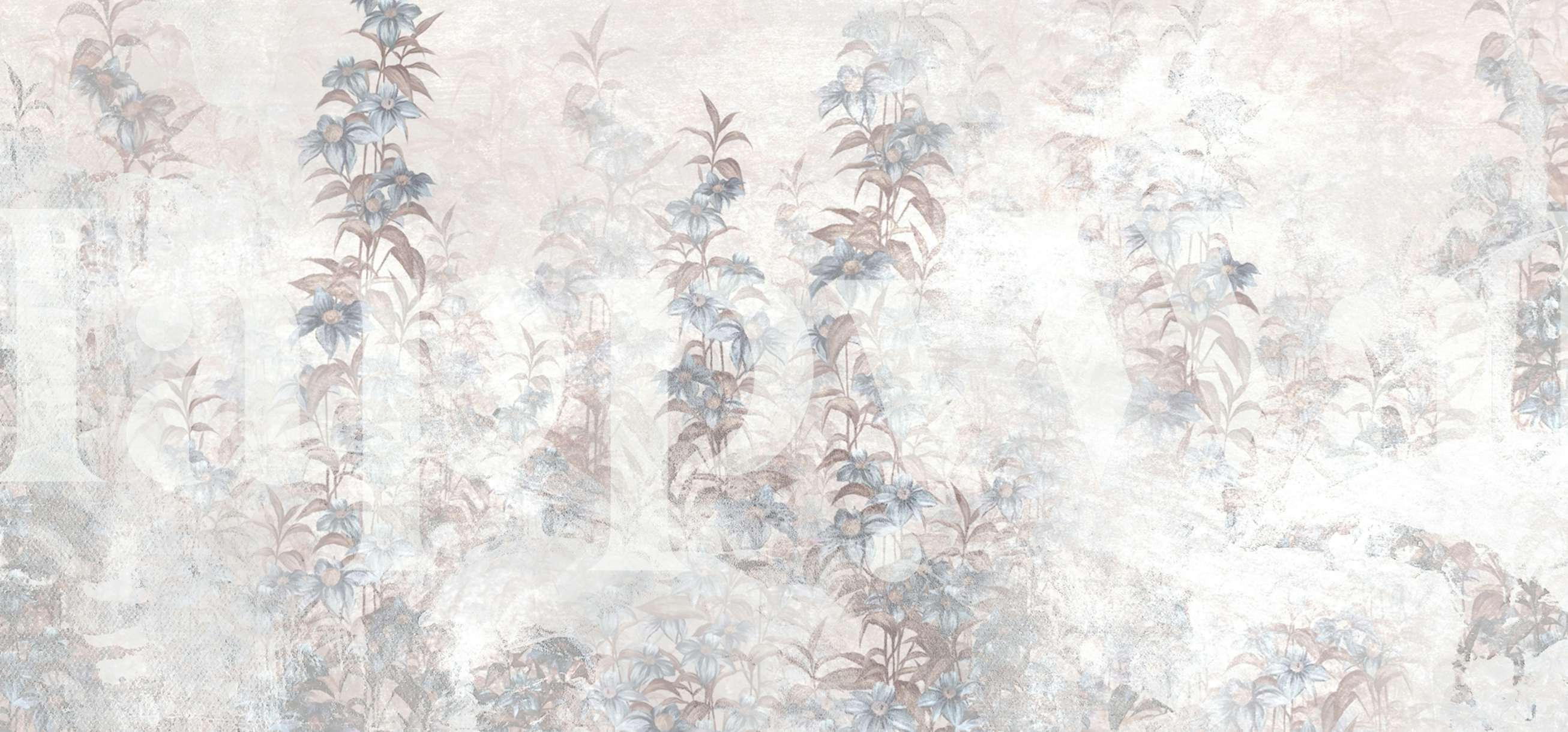 Buy Textured botanical wallpaper - Happywall