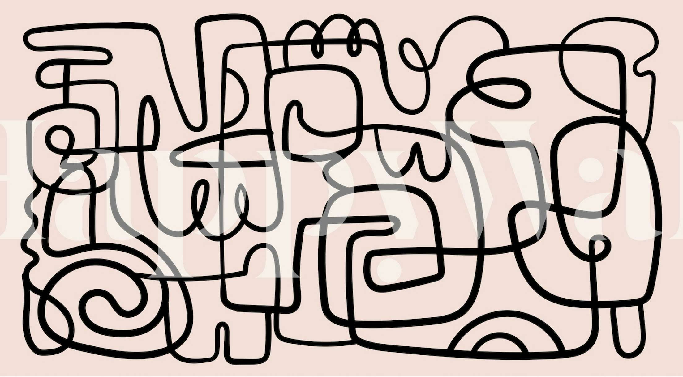 Boho lines wallpaper - Happywall