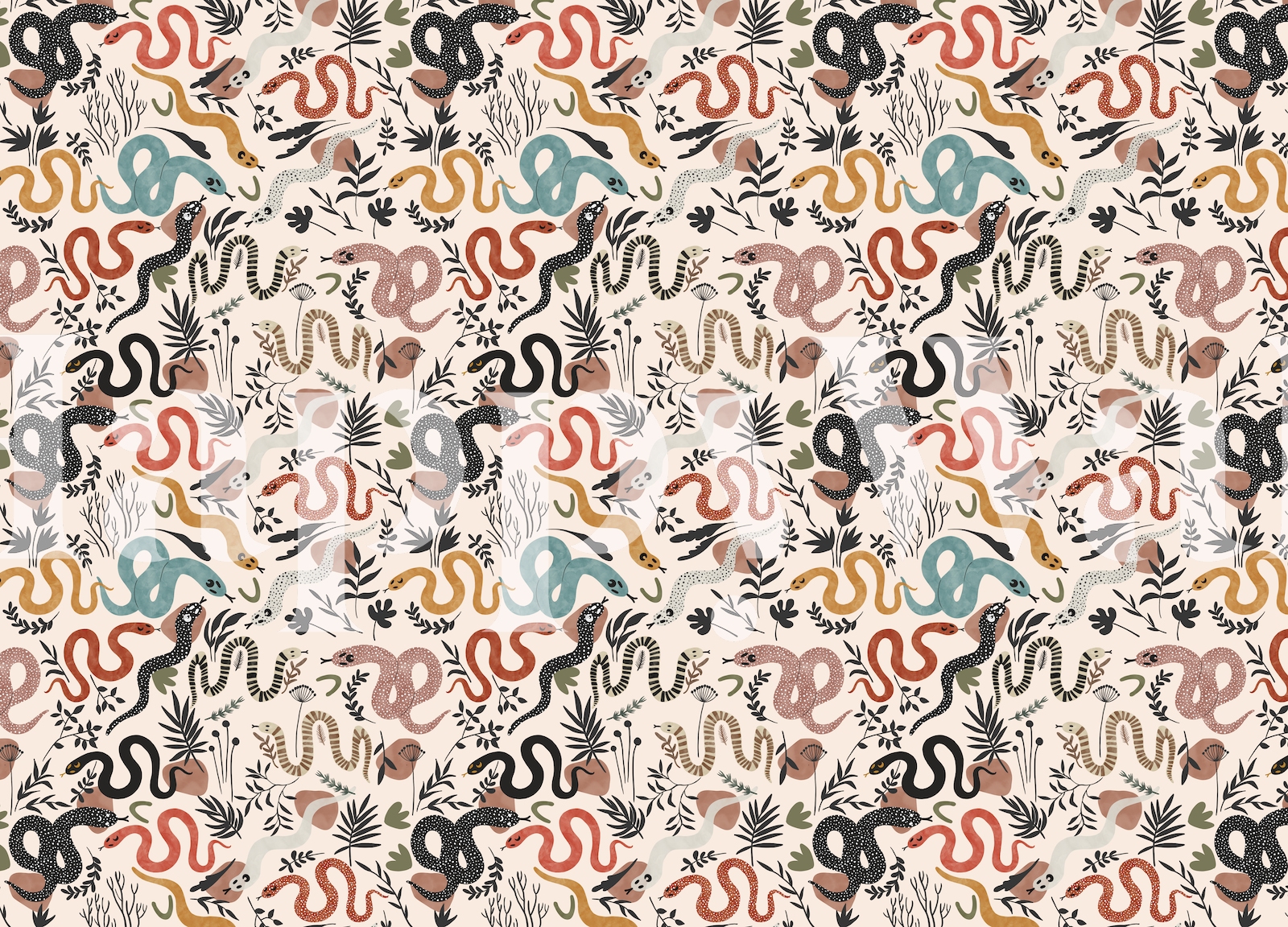 Colorful desert snakes wallpaper wallpaper | Happywall