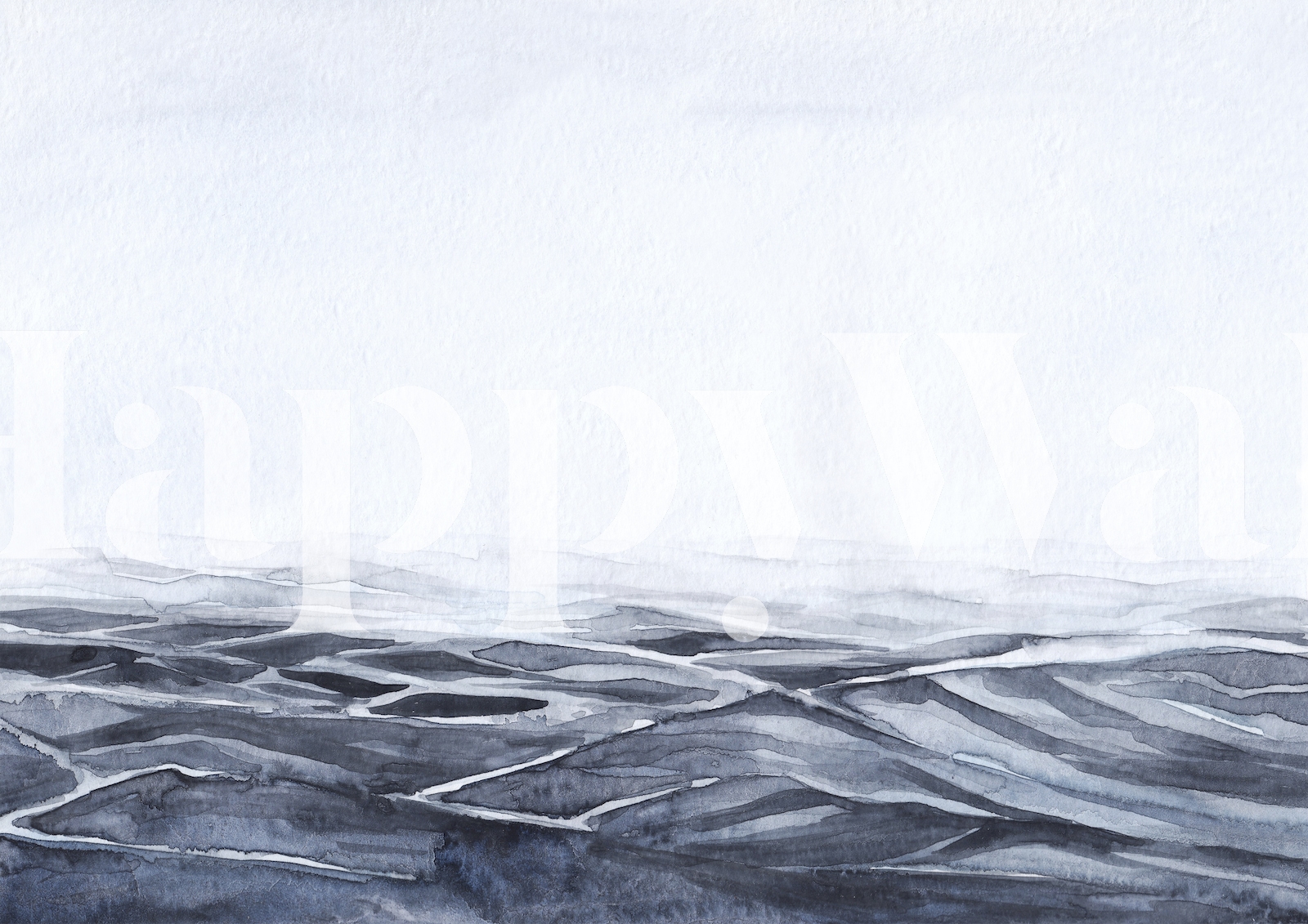 Blue Abstract Watercolor Wallpaper