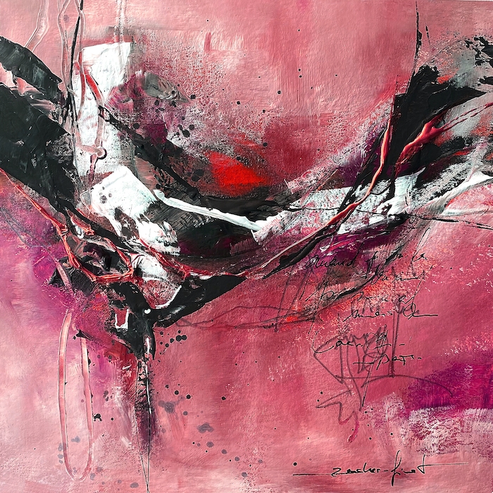 Red Passion Abstract Art Wallpaper | Buy Online | Happywall