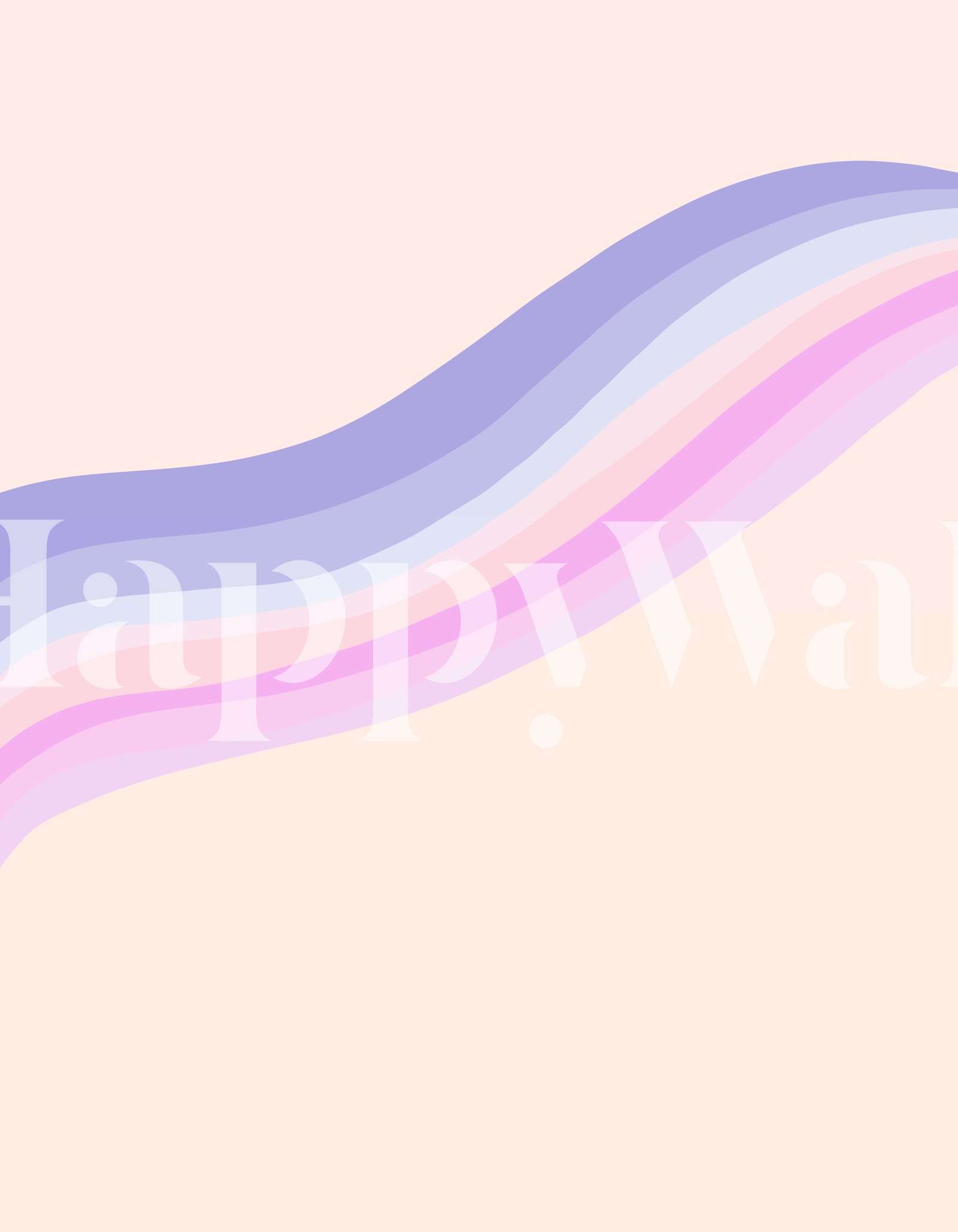 Pastel Rainbow Wave Wallpaper