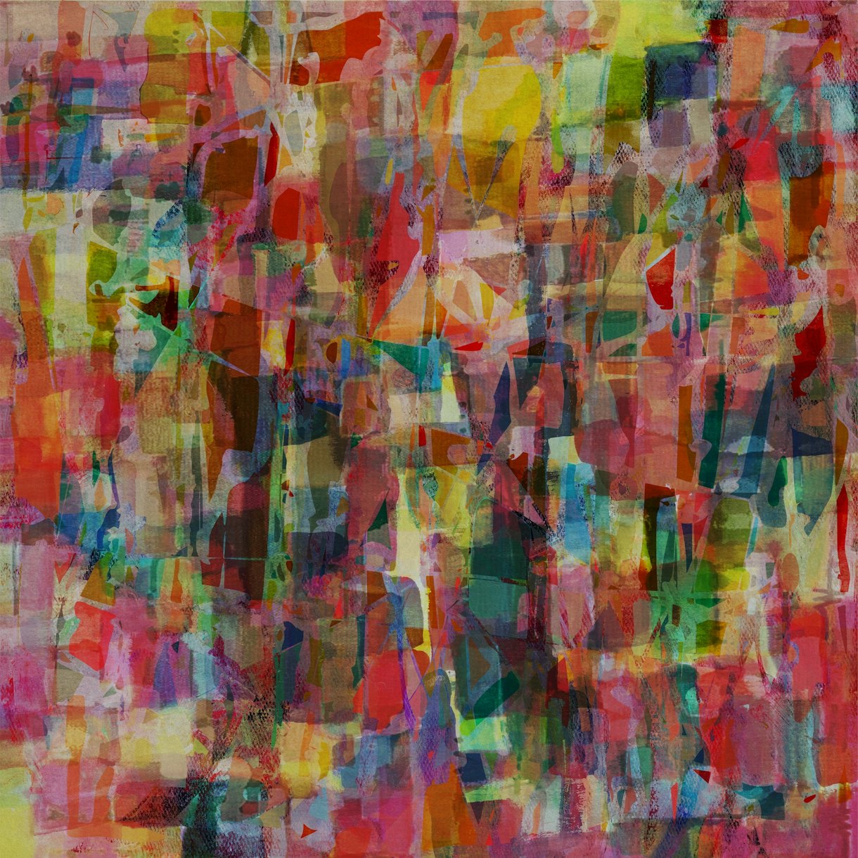 Red Stained Glass Wallpaper - Buy Online | Happywall