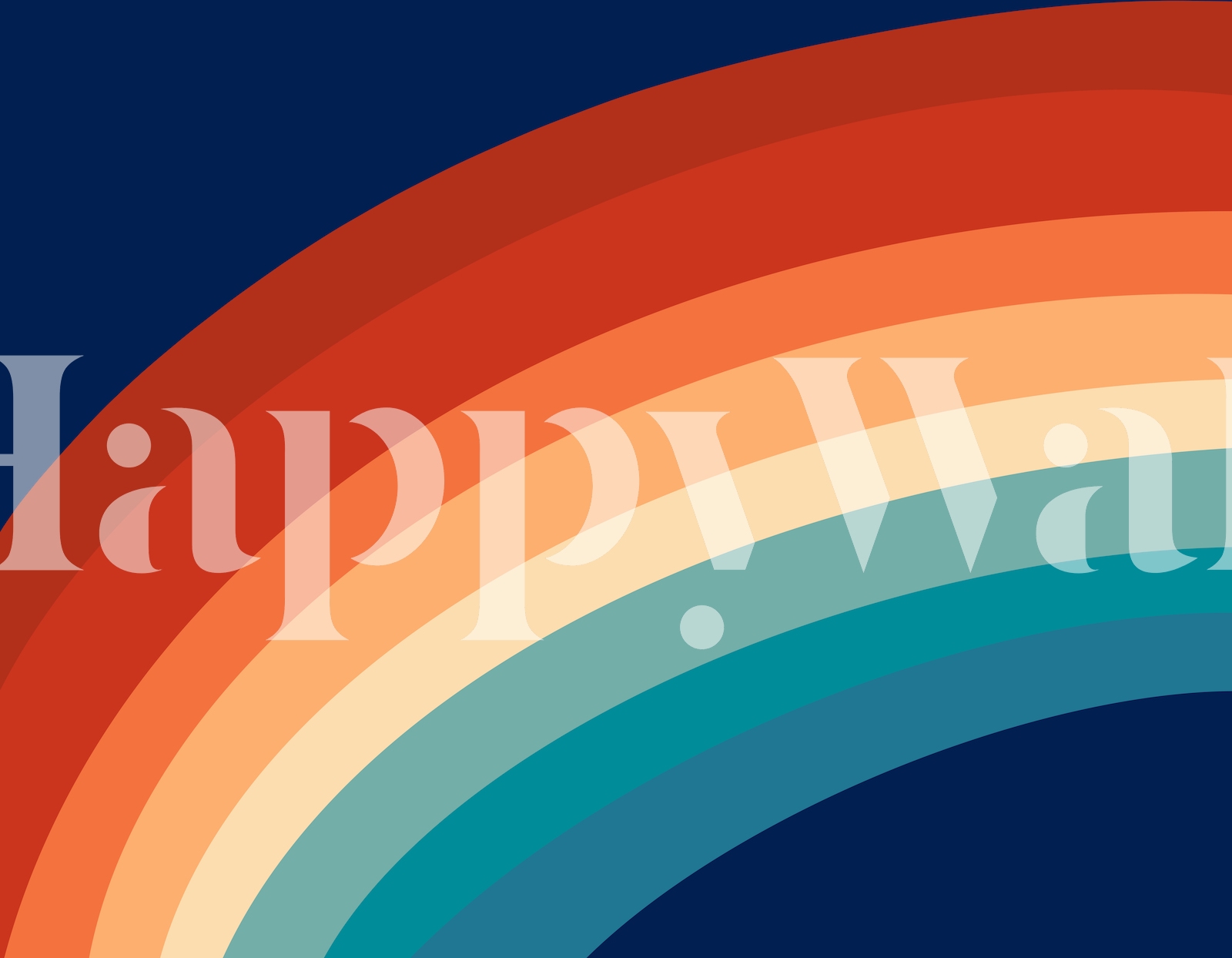 Retro Rainbow 1 Wallpaper | Happywall