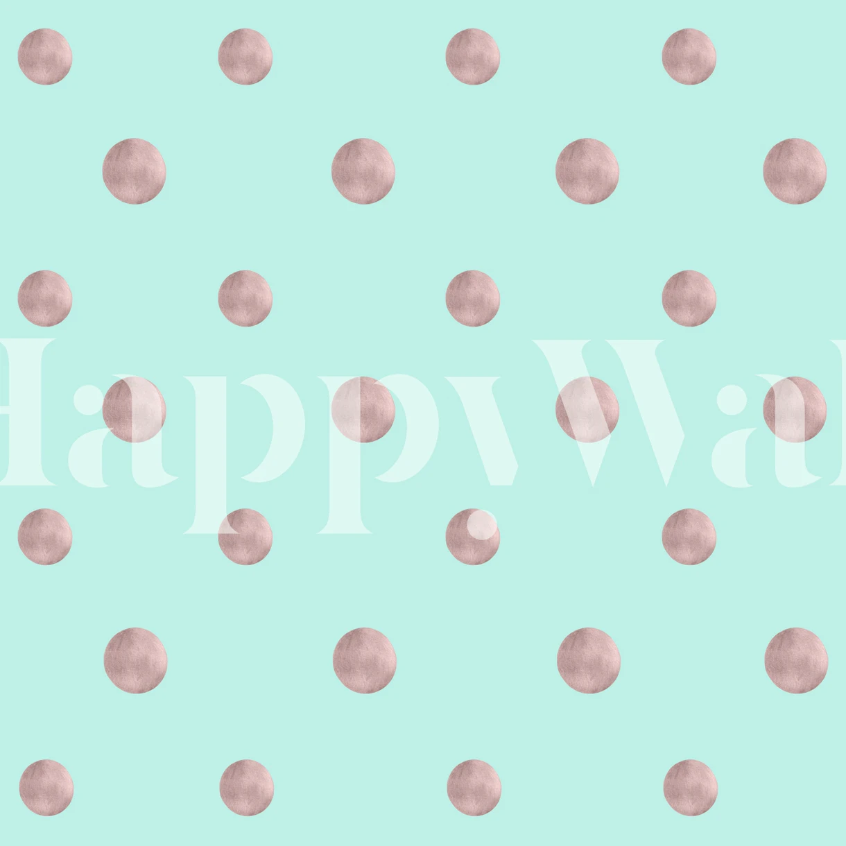Happy Polka Dots Rose Gold 1 wallpaper - Happywall