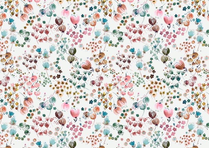 Minimal Spring Flower Buds Wallpaper | Happywall