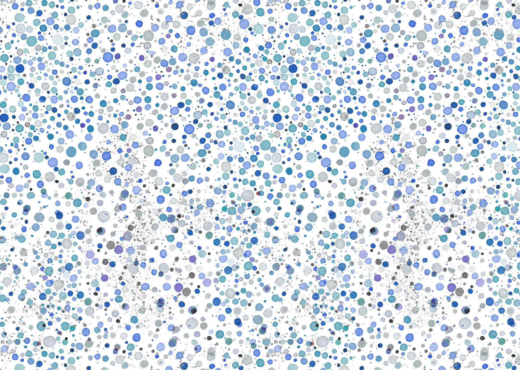 Confetti Dots Blue Indigo Wallpaper | Happywall