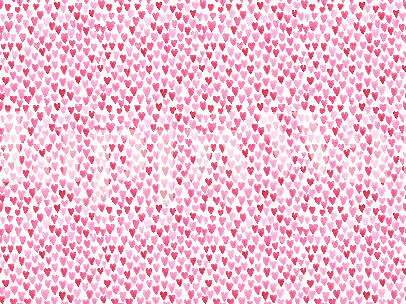 Watercolor Valentines Hearts 2 Wallpaper - Happywall