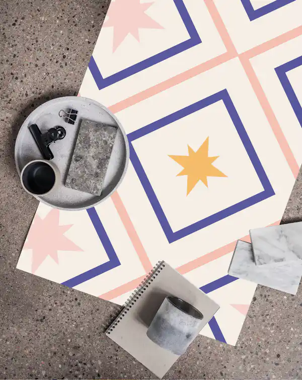 Stars Tiles wallpaper - Happywall