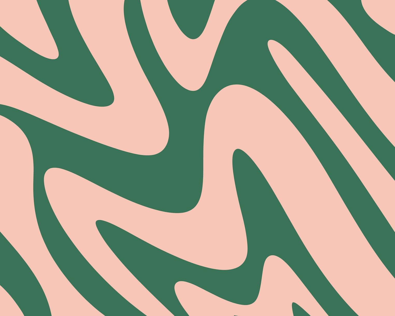 Liquid Retro Groovy Green Wallpaper | Buy Online | Happywall