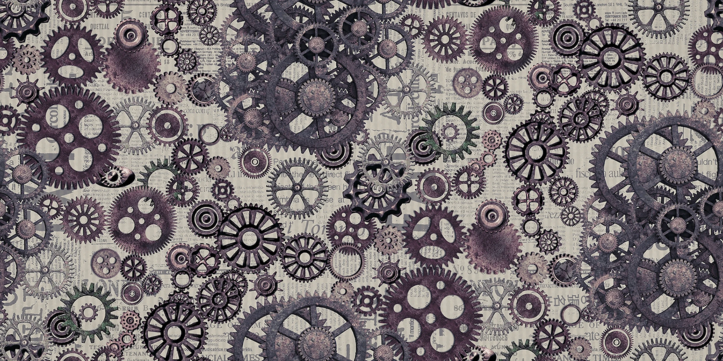 Steampunk Gears Wallpaper | Buy Unique and Stylish Wallpapers Online ...