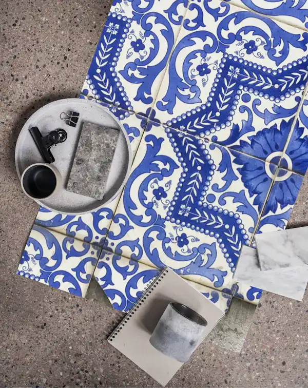 Azulejos Tiles in Lisbon Wallpaper | Happywall