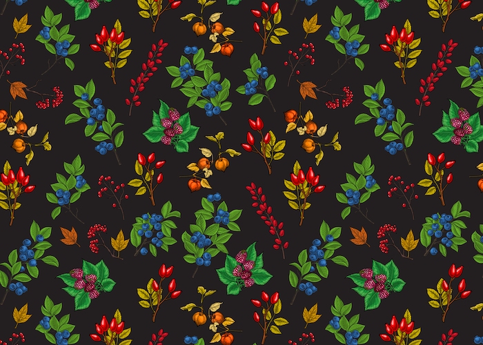 Autumn Berries Wallpaper - Buy Online | Happywall