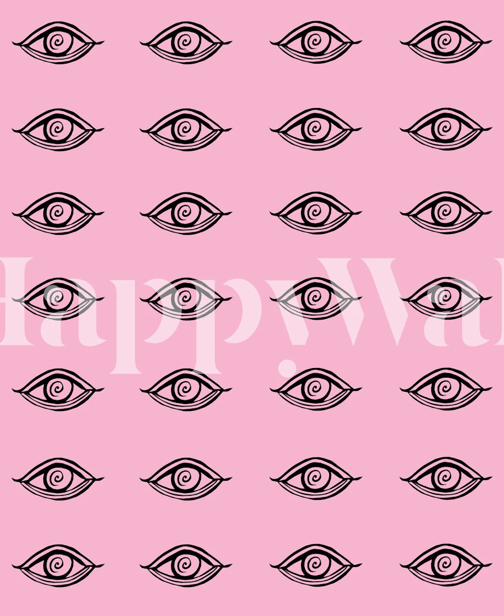 Evil Eyes Pink 1 Wallpaper - Buy Online on Happywall