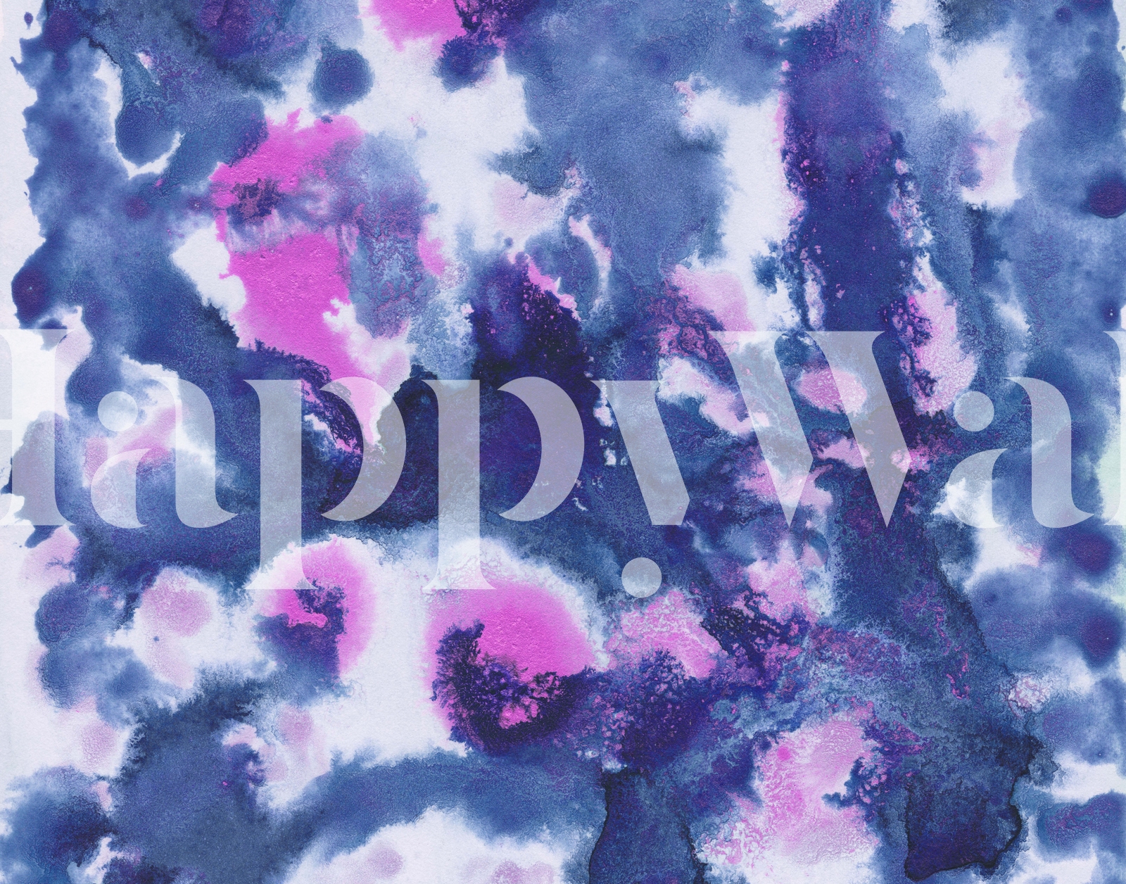 Blue Pink Abstract Painting 1 Wallpaper - Happywall