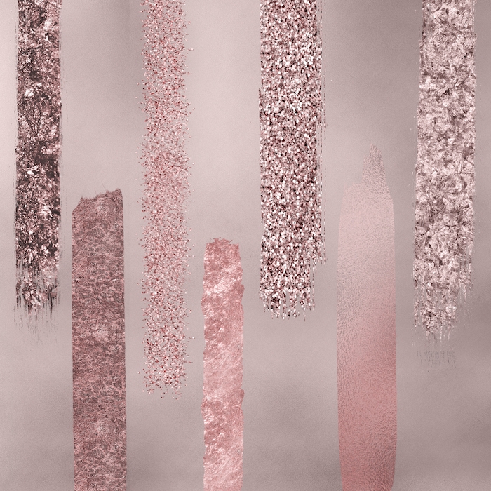 Rose Gold Striped Wallpaper for Elegant Rooms