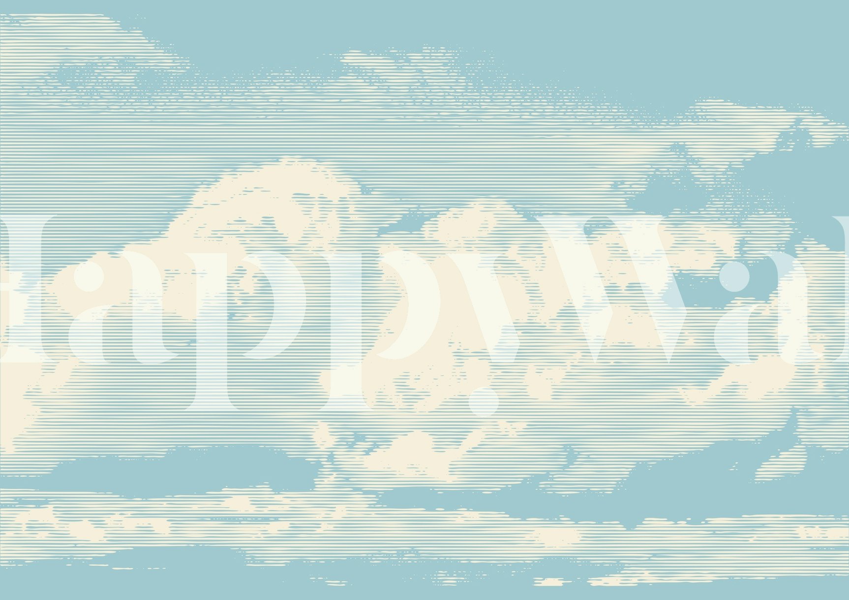 Retro Clouds Wallpaper - Happywall