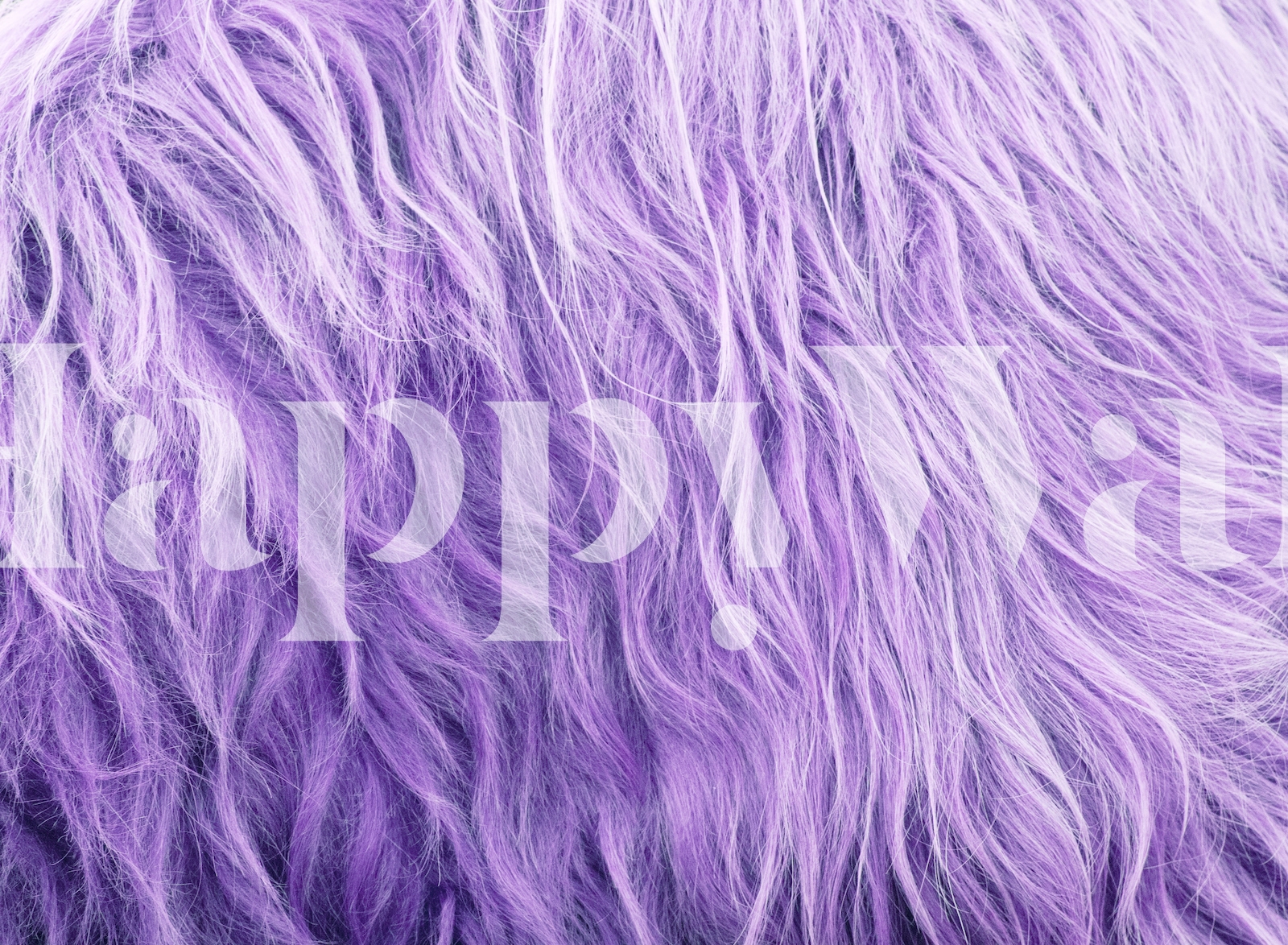 Purple Faux Fur Wall Wallpaper