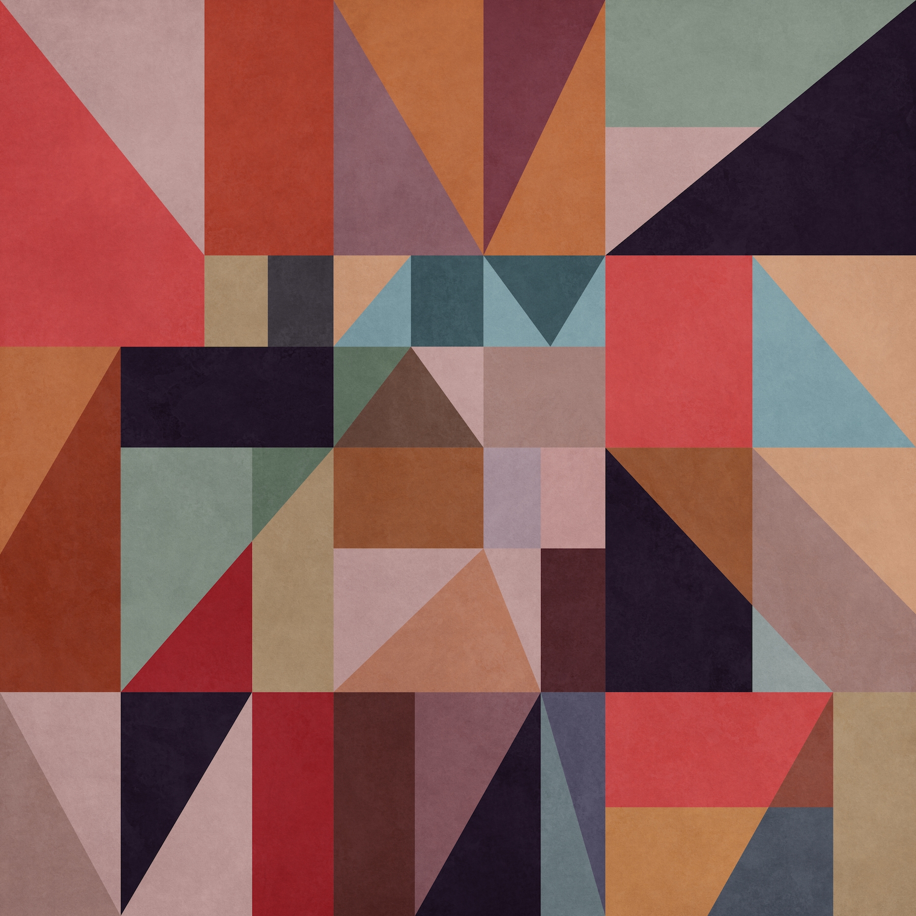 Triangles and Rectangles 3 Wallpaper | Buy Online at Happywall