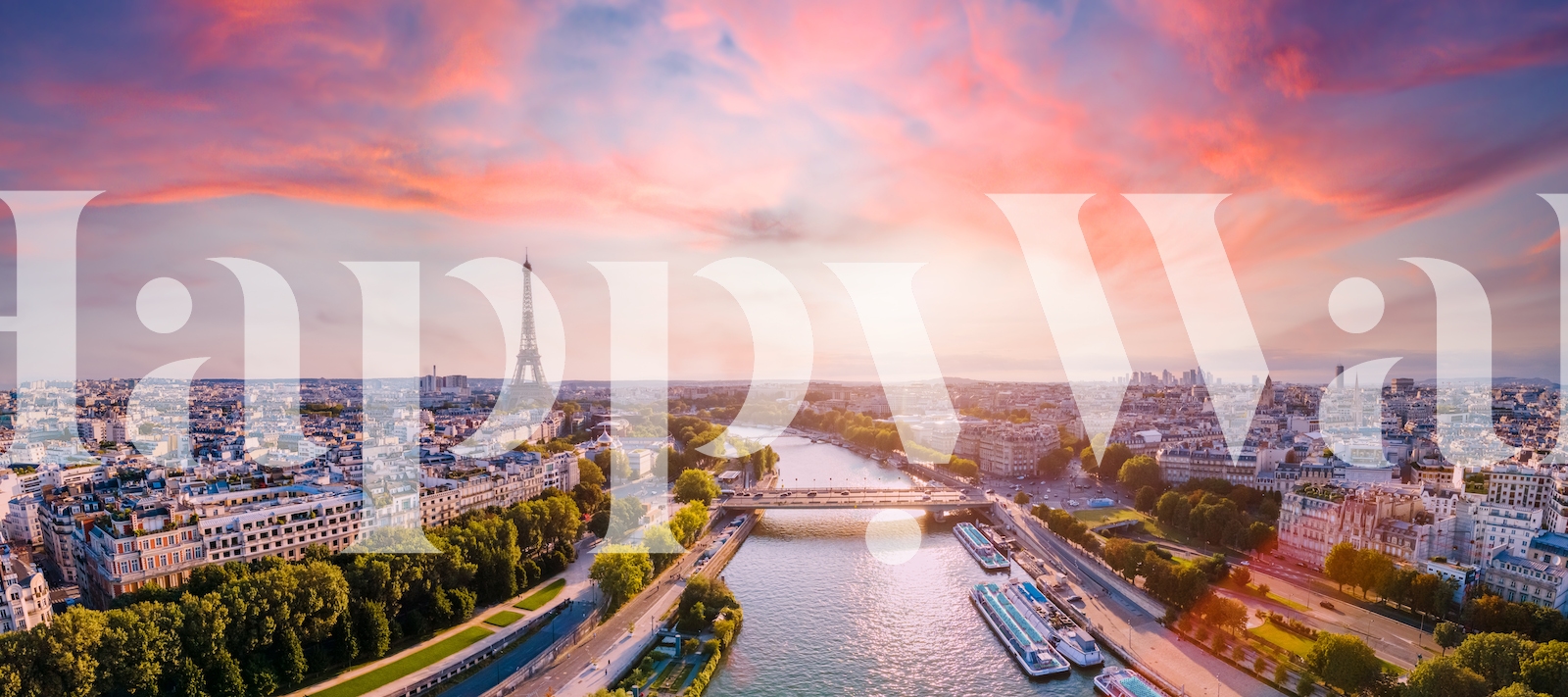 Paris Cityscape Wallpaper with Eiffel Tower
