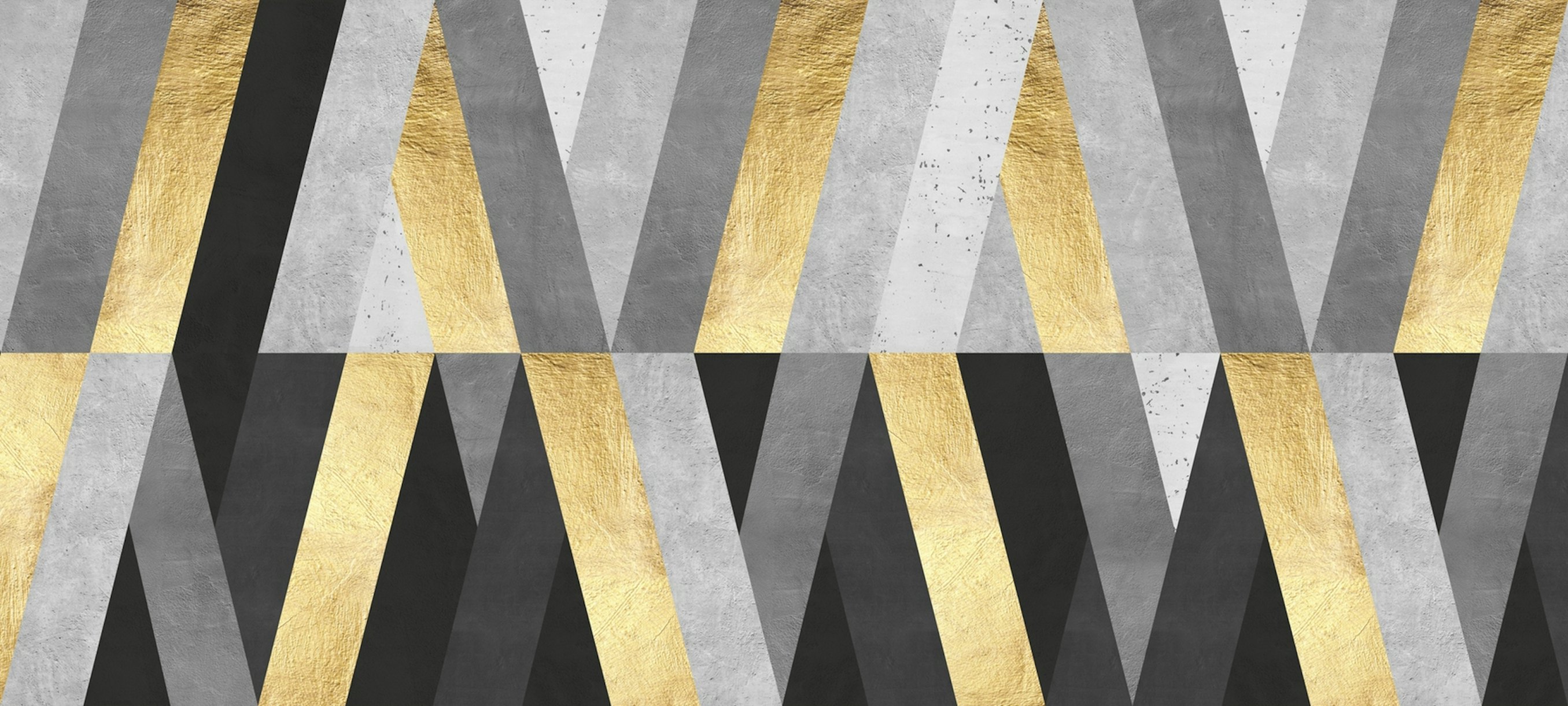 Luxurious Gray and Gold Geometric Wallpaper | Stylish & Contemporary ...