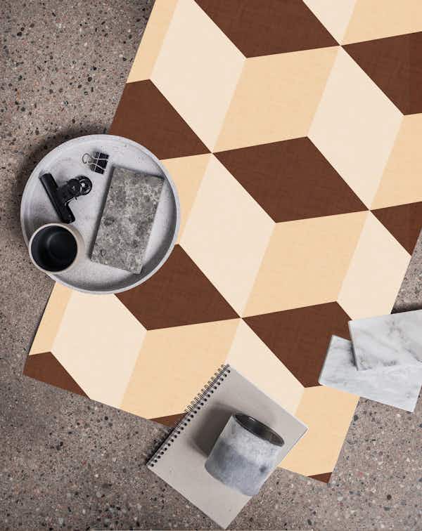 classic mid mod - Cube Pearl wallpaper - Happywall