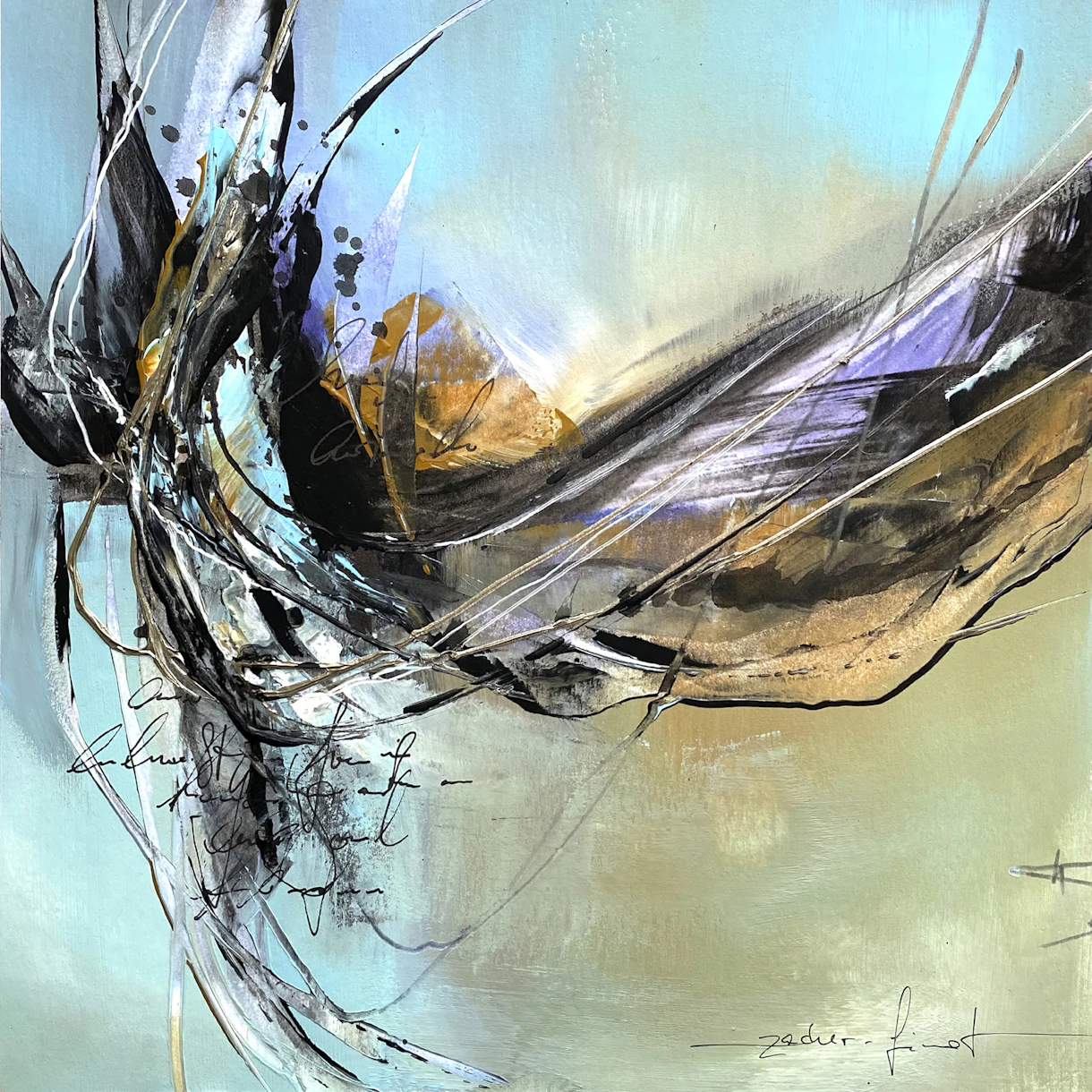 Spring Dance Abstract Art wallpaper | Happywall