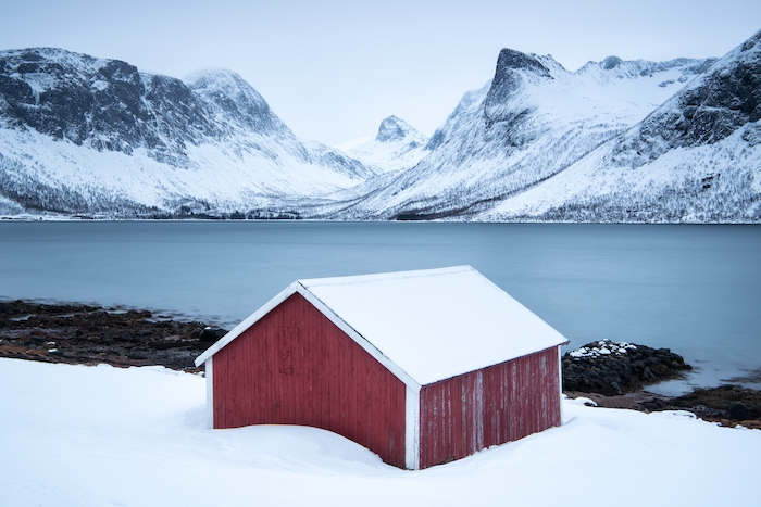 Red hut wallpaper wallpaper | Happywall