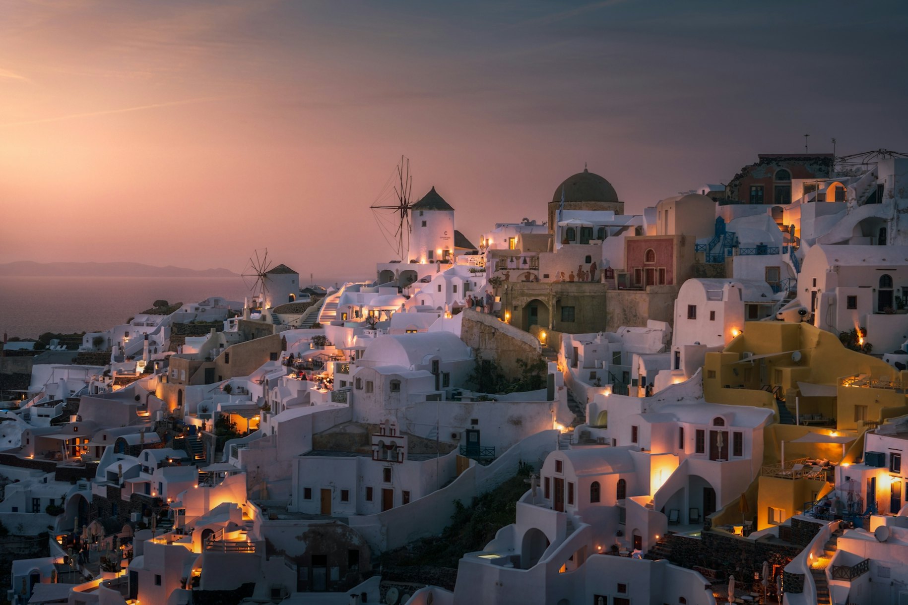OIA Wallpaper - Stunning Greek Island Scenery | Happywall