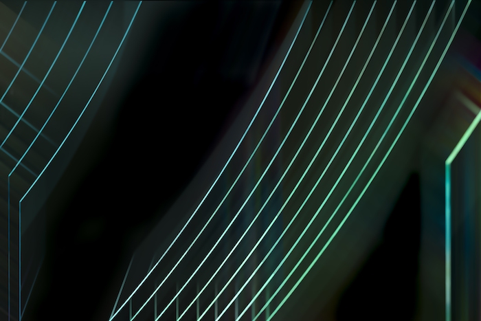 Modern Green Lines Wallpaper