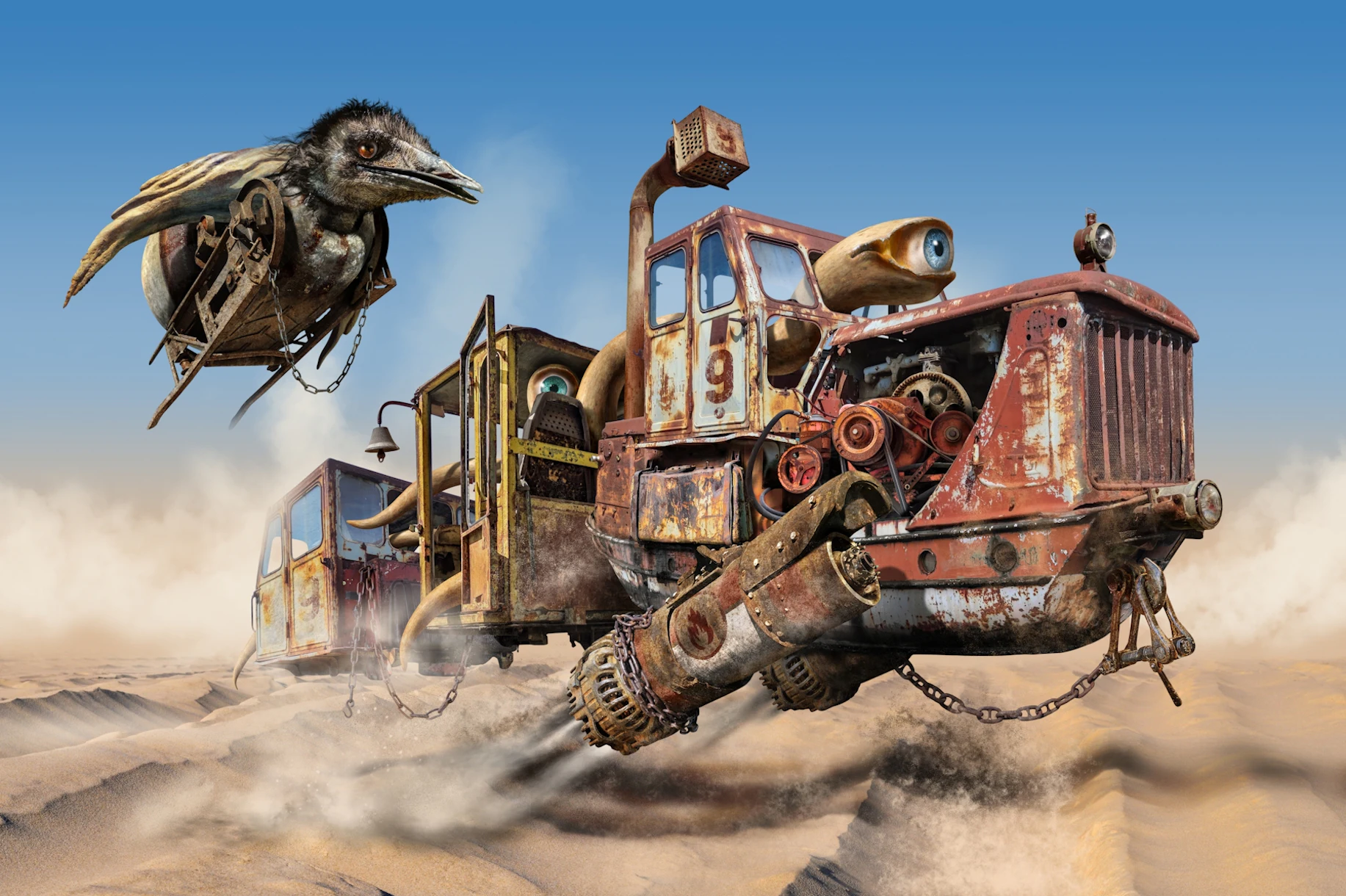 Desert convoy wallpaper - Happywall