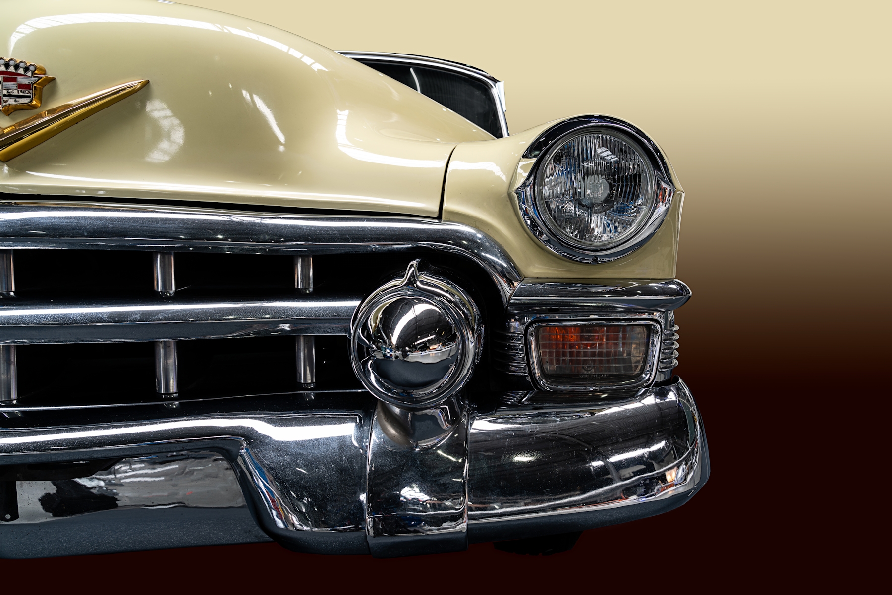 The Beige Cadillac Wallpaper - Stylish and Elegant | Happywall