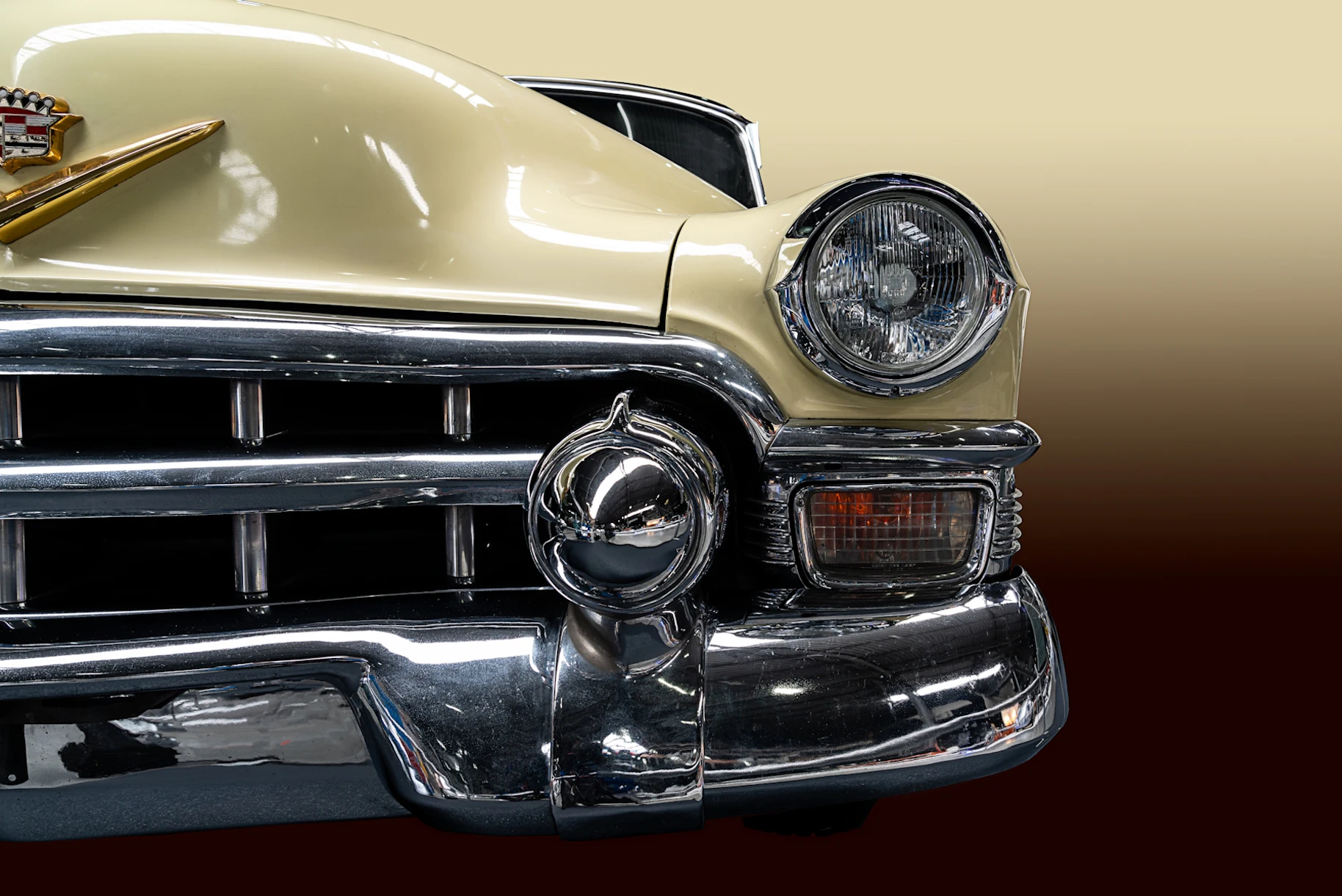 The Beige Cadillac Wallpaper - Stylish and Elegant | Happywall