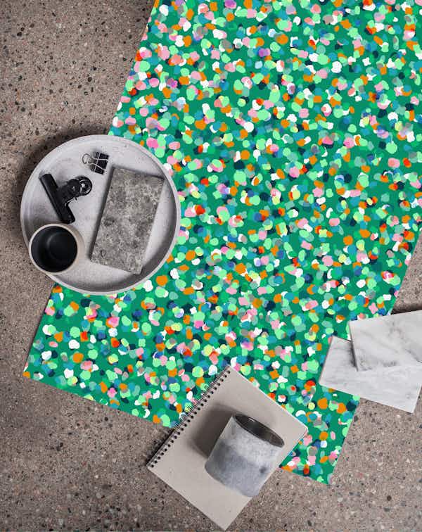 Party Spot Emerald wallpaper - Happywall