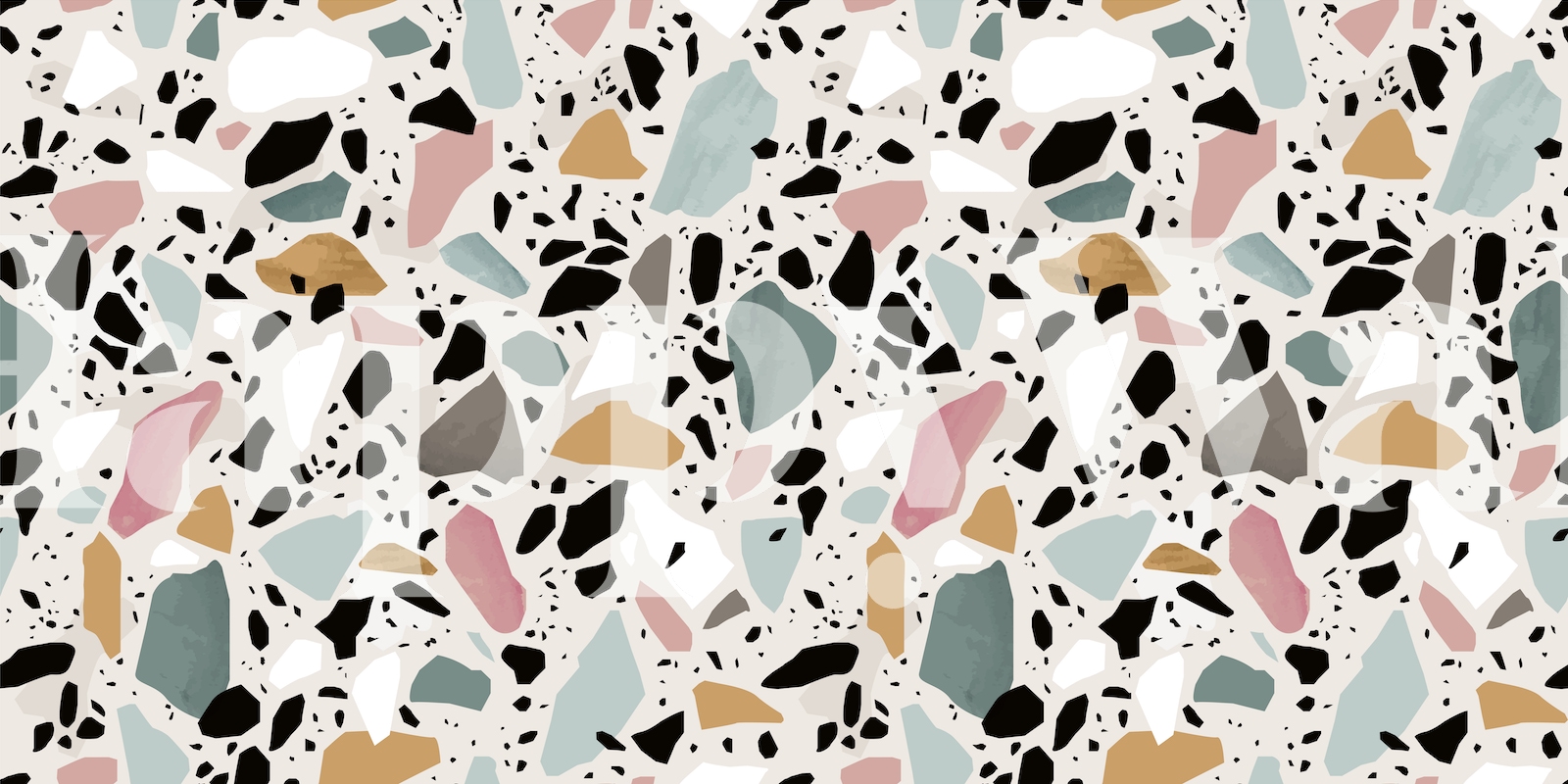Terrazzo Mosaic Pattern Wallpaper | Happywall